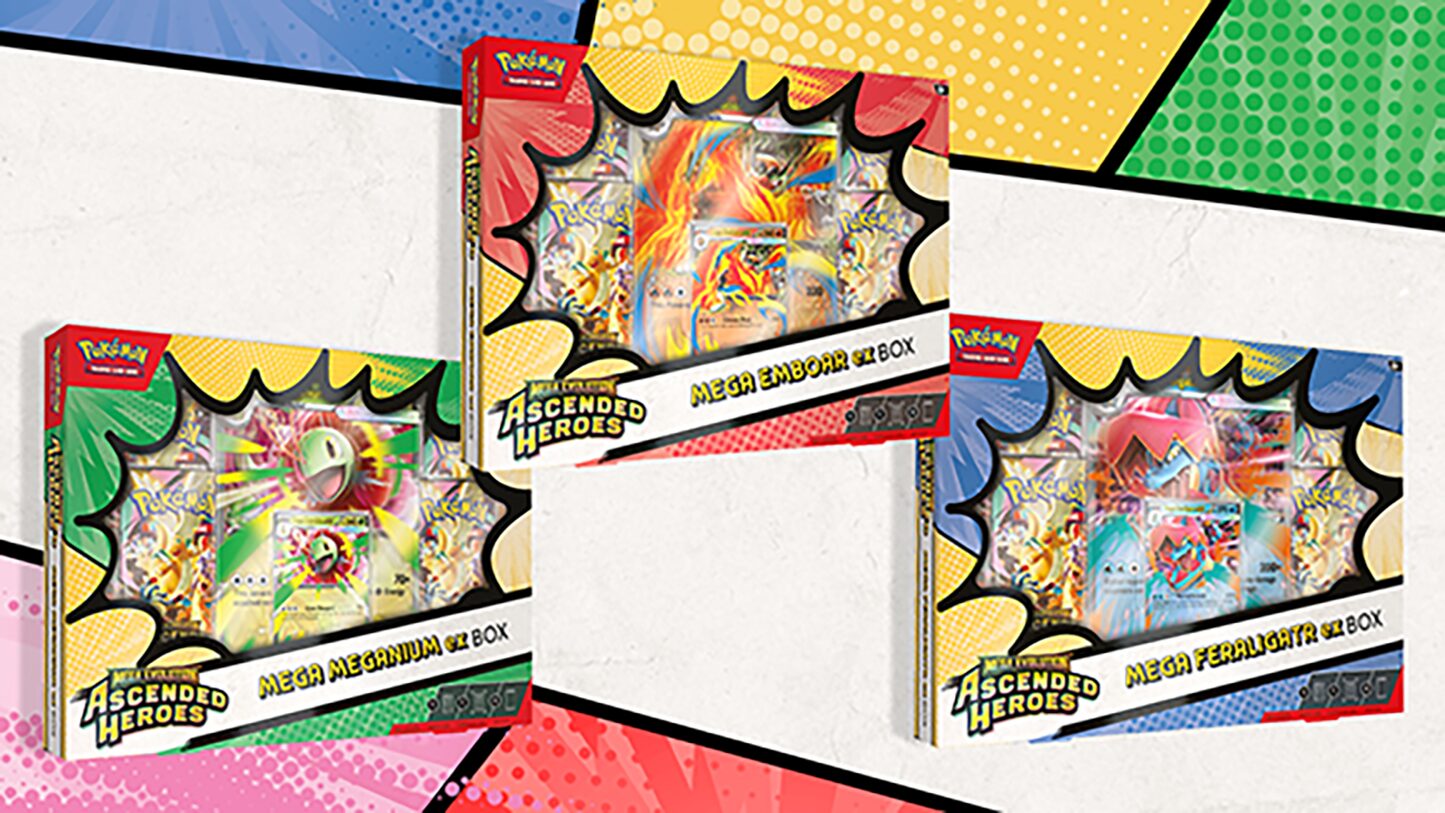 Ascended Heroes ex Boxに「メガメガニウムex」「メガエンブオーex」「メガオーダイルex」収録｜PTCGL News