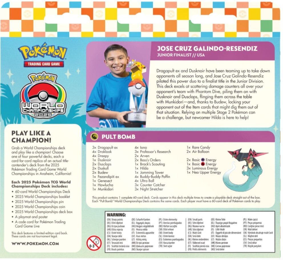 WCS2025チャンピオンのデッキセットが4月発売｜PTCGL News